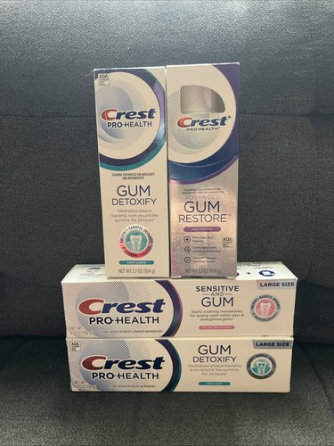 Crest Pro Health Toothpaste Gum Detoxify Deep Clean, Gum Restore ...