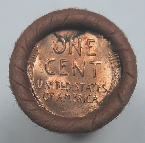 1956-D BU Wheat Cent Roll--Original Bank Wrapped--OBW! | eBay