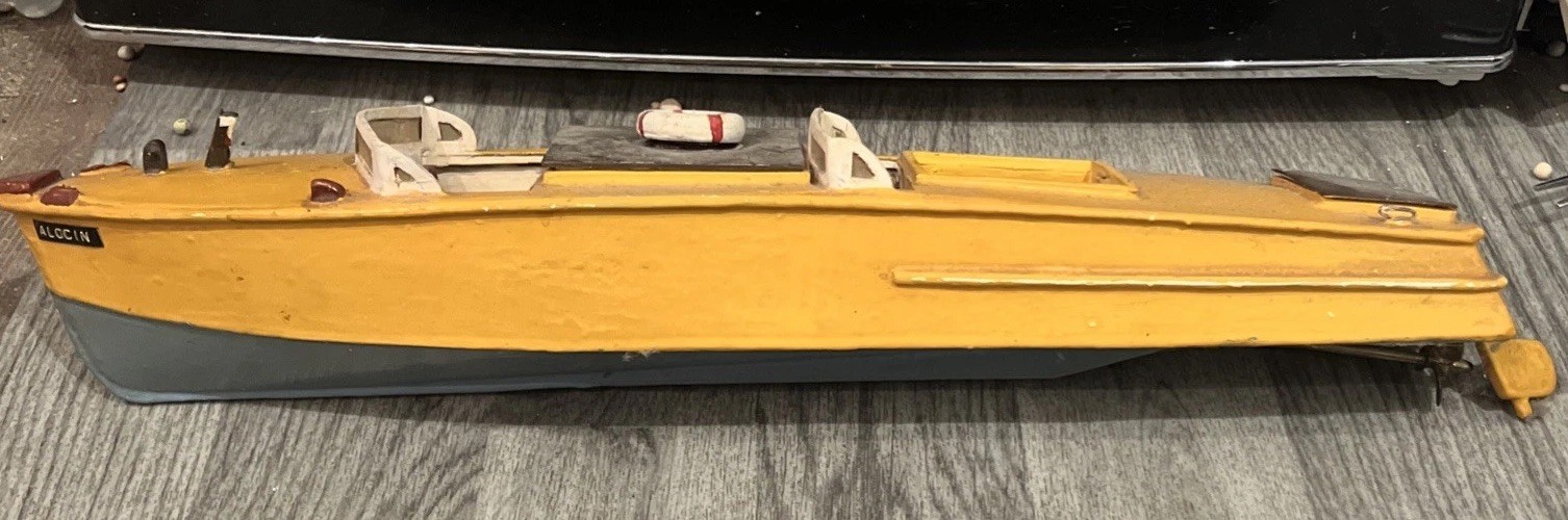 Vintage Pond Yacht Sailing Boat Model Project Wooden Hull works | eBay UK