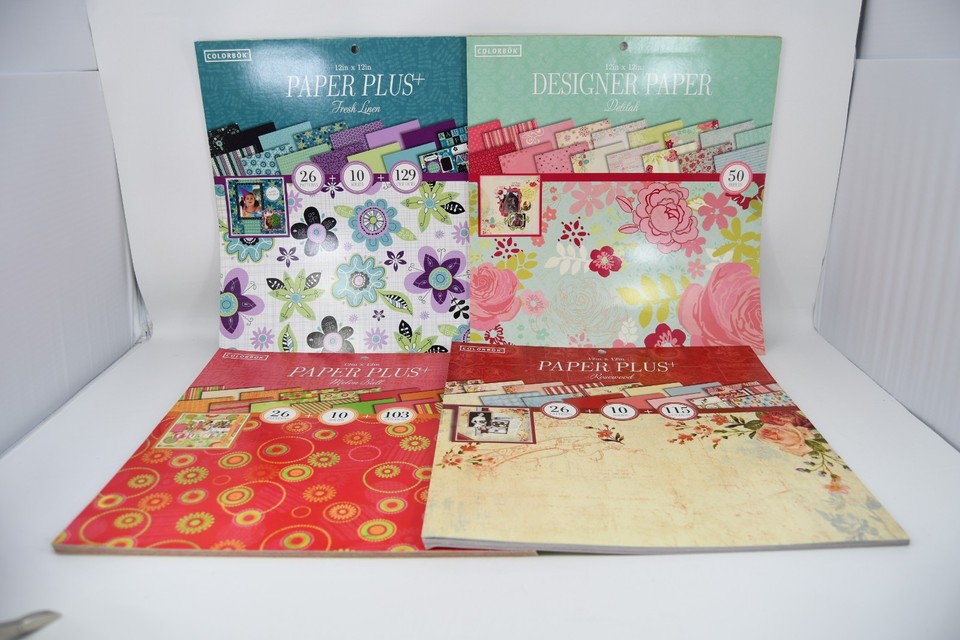 Lot Scrapbooking Paper 12x12" Colorbok Paper Fresh Linen Delilah ...
