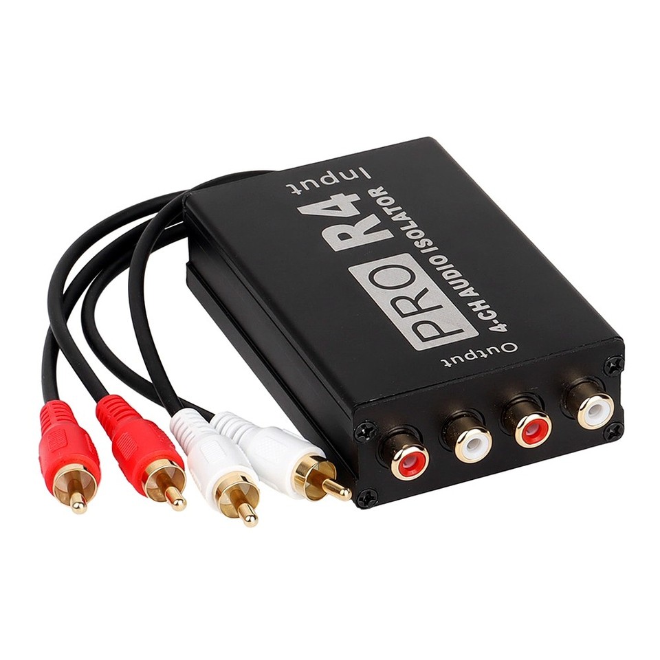 Audio Isolator 4CH Audio Noise Reducer Ground Loop Audio Isolator for ...