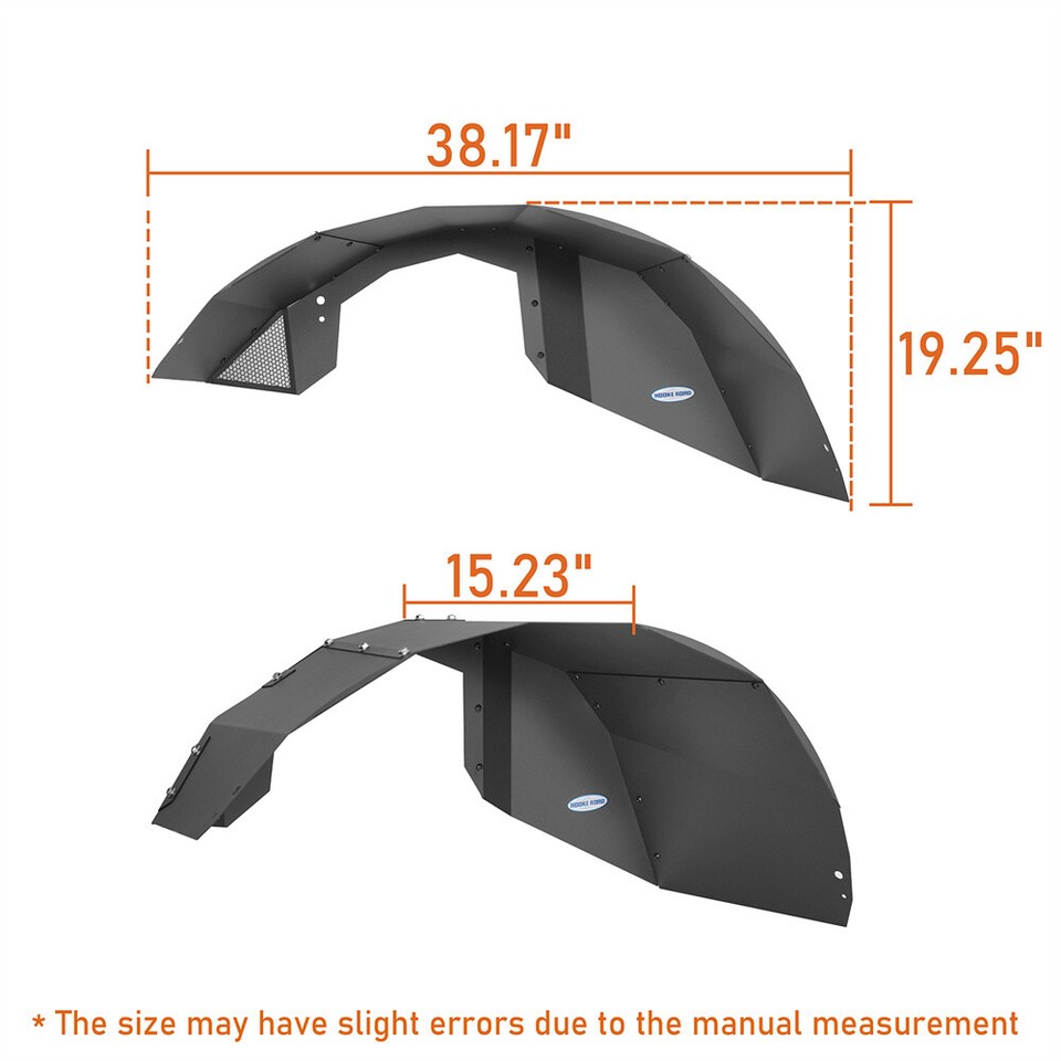 Steel Front Inner Fender Liner/Rear Inner Fender Liner Fit 2021-2025 ...