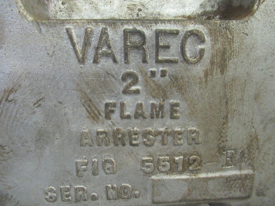 VAREC 2" FLAME ARRESTER 5512-E | eBay