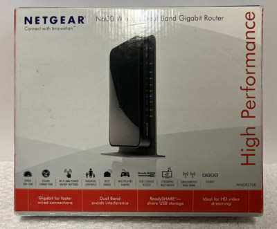 NetGear WNDR3700 N600 Wired Dual Band GigaBit Router w WiFi | eBay
