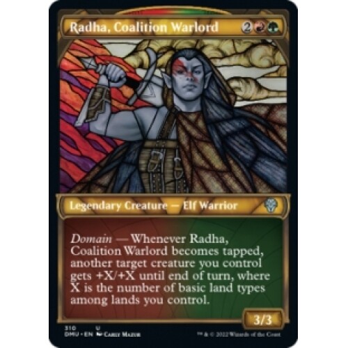 RADHA, COALITION WARLORD (SHOWCASE) X4 Dominaria United DMU Magic MTG ...