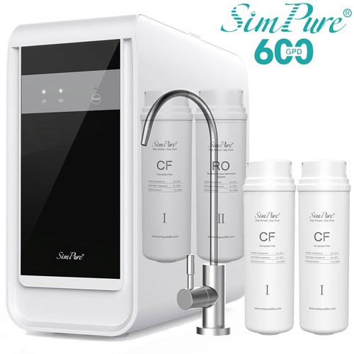 SimPure 600GPD Reverse Osmosis System, Tankless, 7 Stage Filtration ...