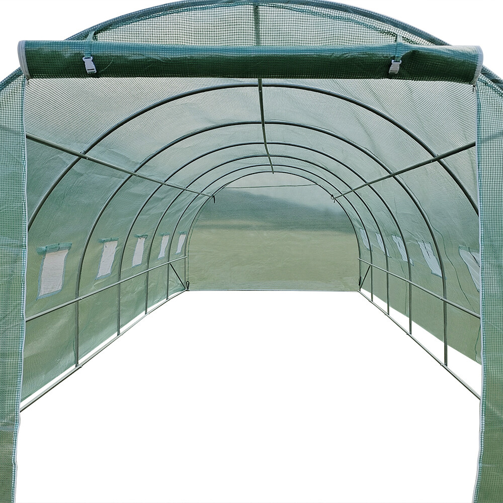 Greenhouse Galvanised Frame Polytunnel Greenhouse Pollytunnel Poly ...