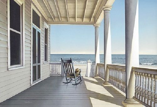 Carolina Porch by Daniel Pollera Art Print Seascape Ocean Beach Poster ...