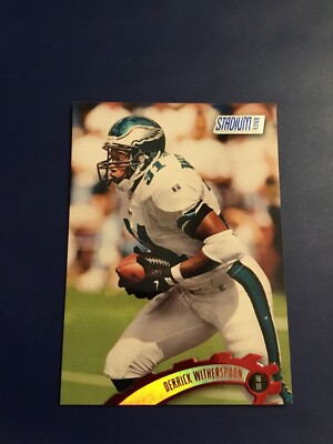 1997 Topps Stadium Club # 273 DERRICK WITHERSPOON Rookie Philadelphia ...