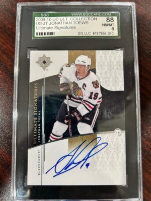 ''2009-10 Ultimate Collection Jonathan Toews Signatures Autographed ...