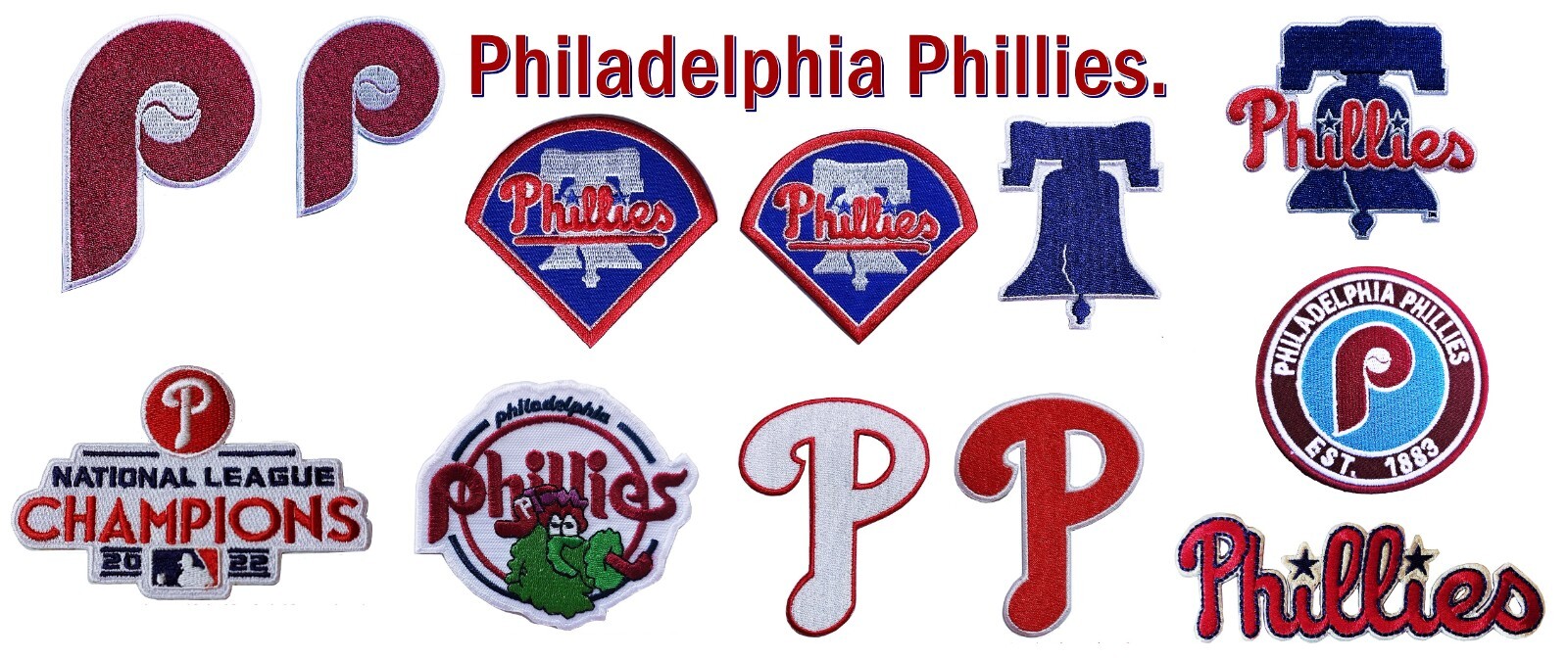Philadelphia Phillies Baseball ⚾️ Sport Patches Logos Iron,Sewing on ...