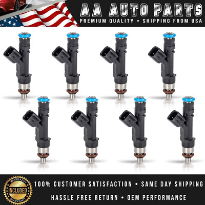Set of 8 Fuel Injectors for 2011-2017 Ford F-150 Lobo Mustang V8 5.0L ...