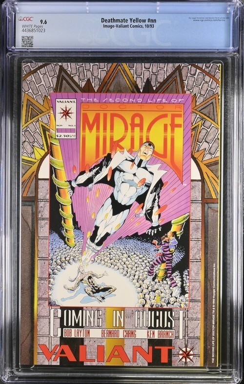 Deathmate Yellow, Yellow Foil Cover, Image-Valiant 1993, CGC 9.6 Near ...