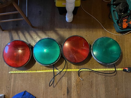 4 Traffic Signal Light 12” Dialight 2 - Red 2 - Green Module 120VAC | eBay