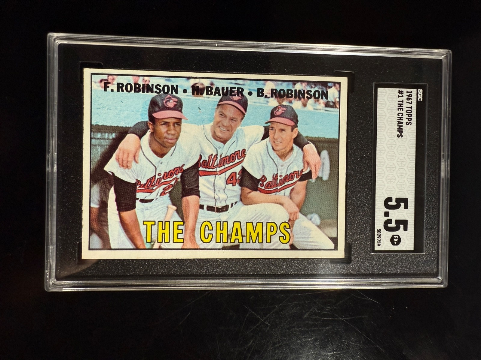 1967 Topps The Champs #1 SGC 5.5 CENTERED TOUGH FIRST CARD IN SET | eBay