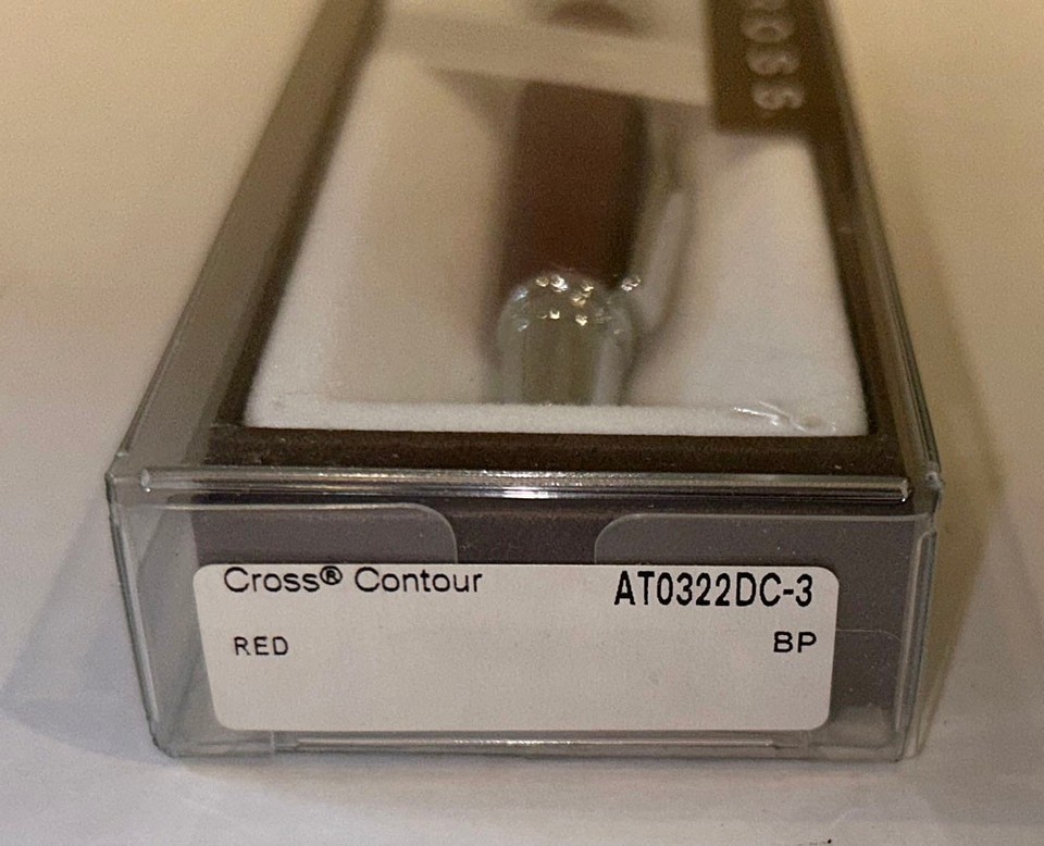 Cross Contour Red Roller Ball Pen NIB. Precision Writing! | eBay