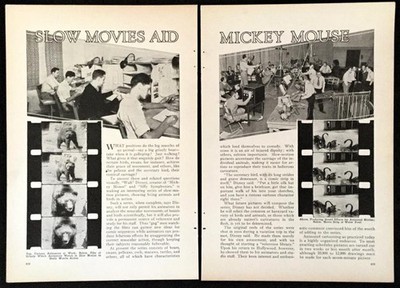 Walt Disney Cartoons Mickey Mouse 1932 Animation techniques vintage ...