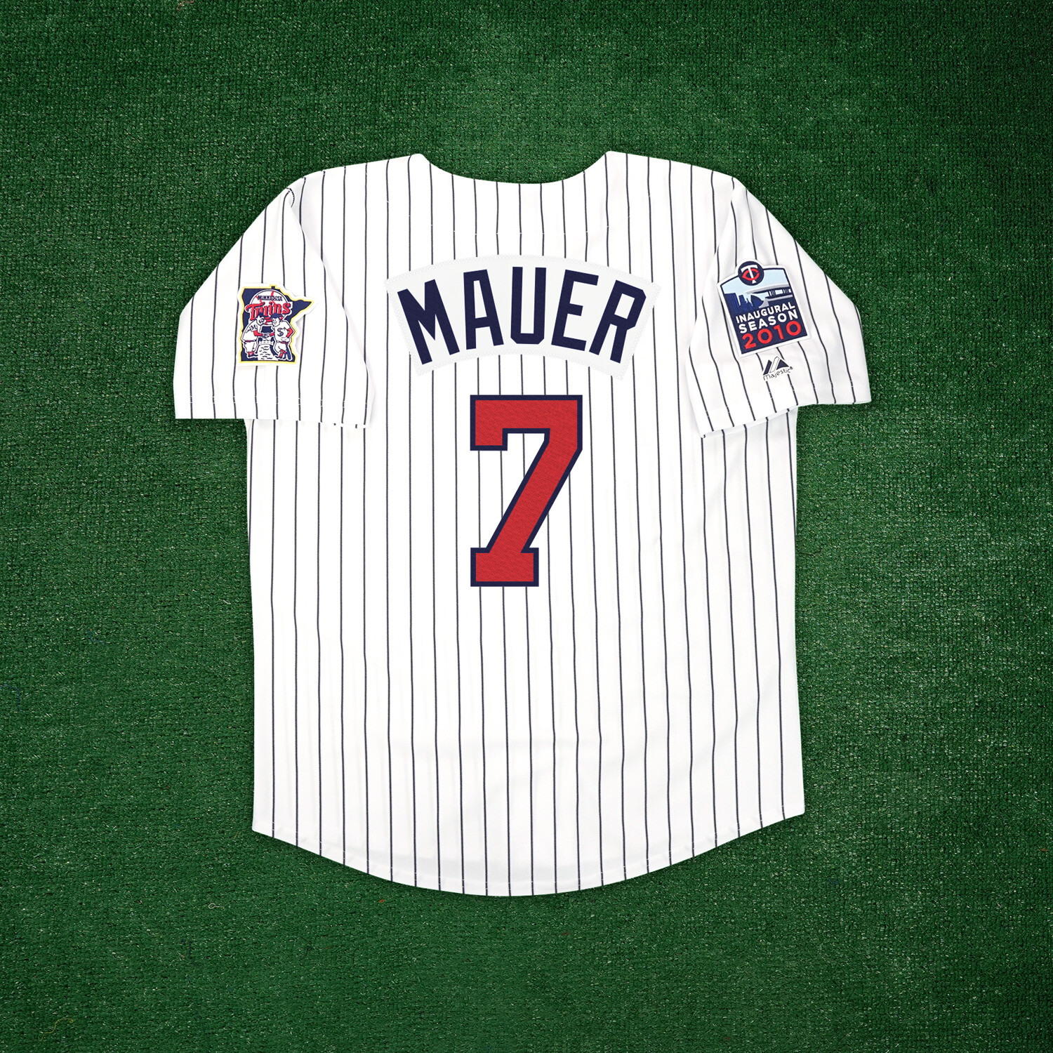 Joe Mauer 2010 Minnesota Twins Cooperstown Men's Home White Jersey | eBay