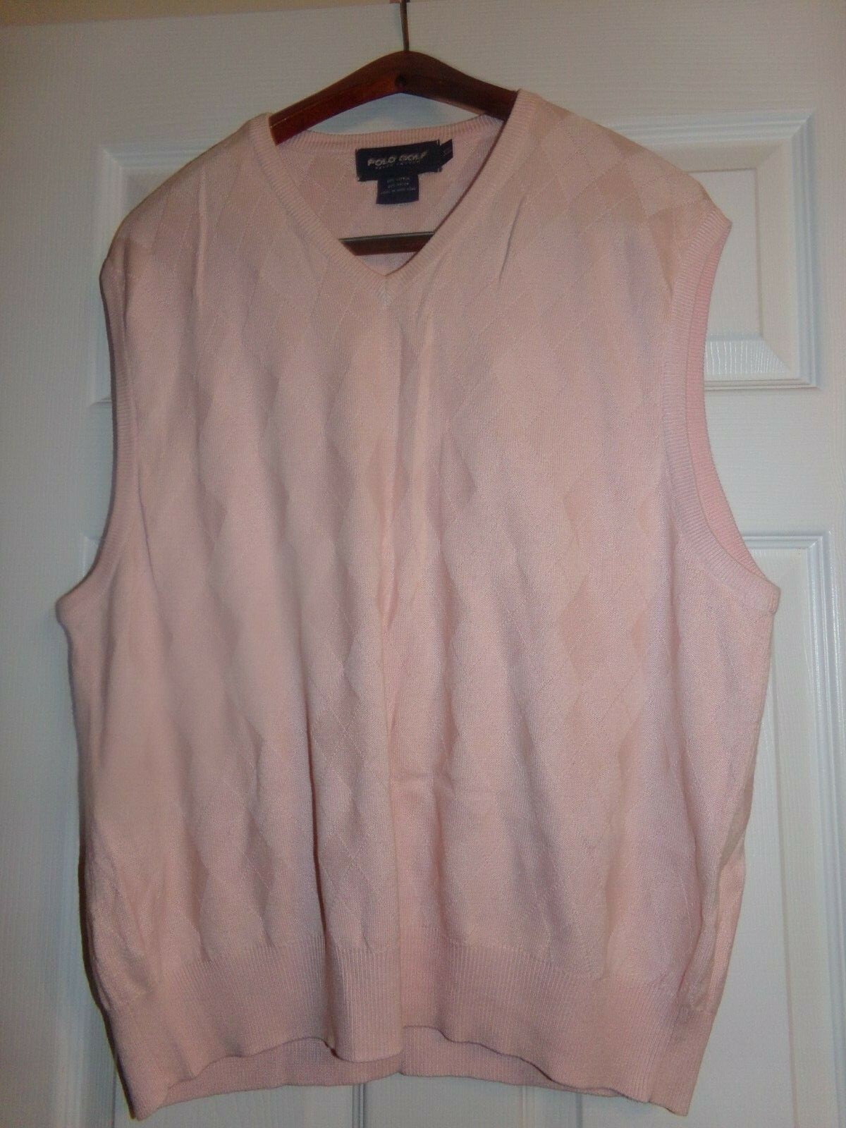 Polo Golf Ralph Lauren Pink Diamond Pattern Cotton Ra… - Gem