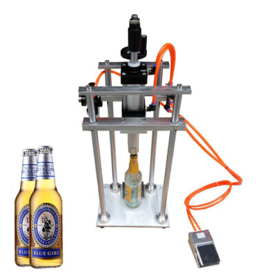 26mm / 29mm Pneumatic Beer Bottle Capping Machine Crown Cap Capper ...