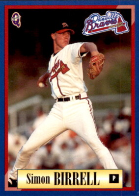 1998 Danville Braves Q-Cards #12 Simon Birrell Ephrata Washington ...
