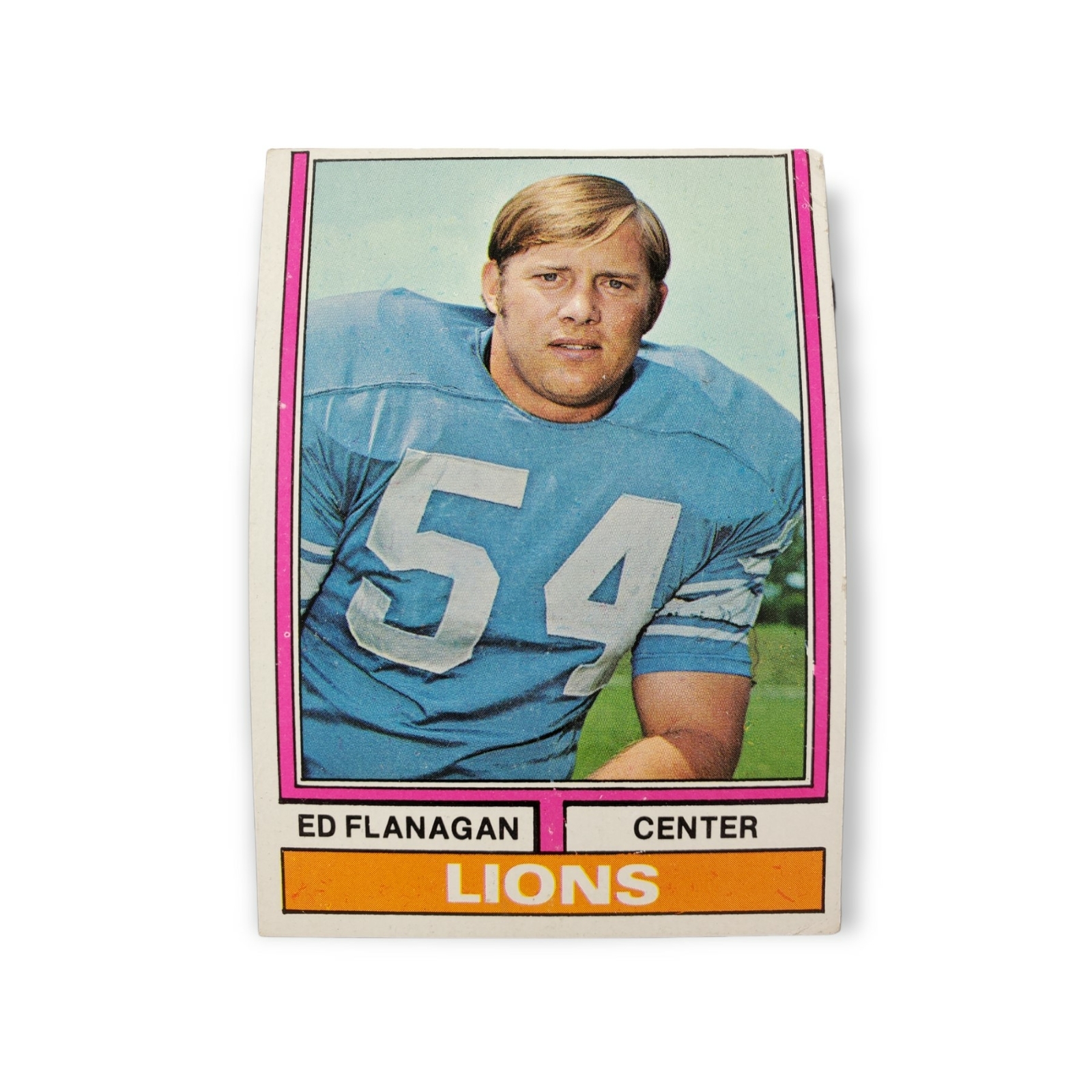 1974 Topps Football Ed Flanagan Card #111 Detroit Lions Trading Card | eBay