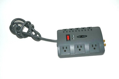 Episode Power Strip Surge Protector With 8 Outlet Coaxial In Out Phone ...