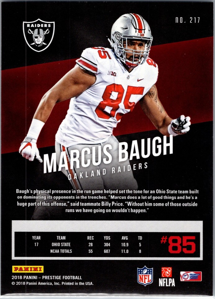 2018 Panini Prestige #217 Marcus Baugh Xtra Points Purple | eBay