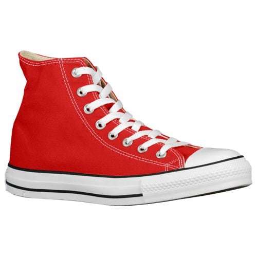 Converse All Star Hi Bright Red/White High Chuck Taylor | eBay