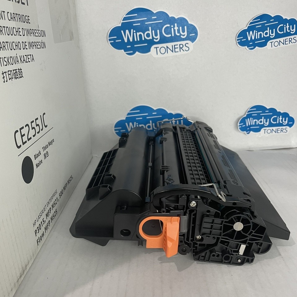 Genuine HP CE255JC Black Toner Cartridge 55X Extra High Yield New Open ...