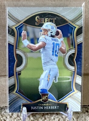 2020 Select Concourse Justin Herbert Rookie #44 Los Angeles Chargers RC ...