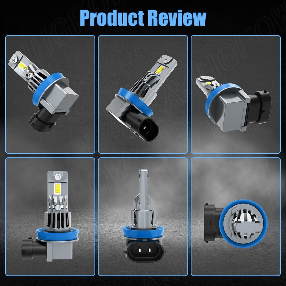 H11 LED Headlight Kit Low Beam Bulbs Super Bright 80000LM 6000K Cold ...