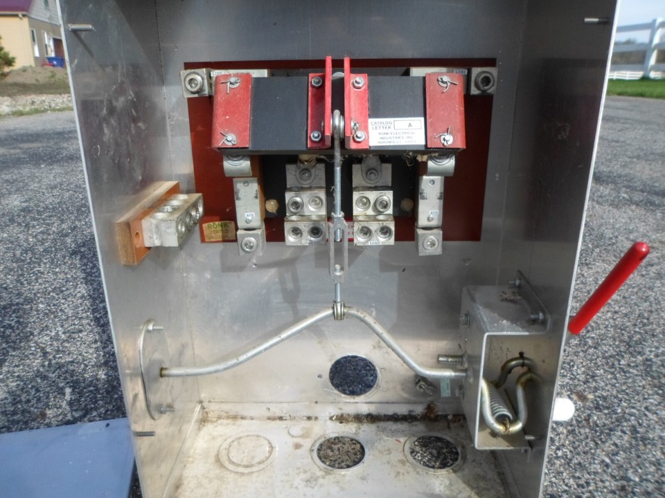 Ronk Meter-Rite Double Throw 200 AMP Generator Safety Transfer Switch ...