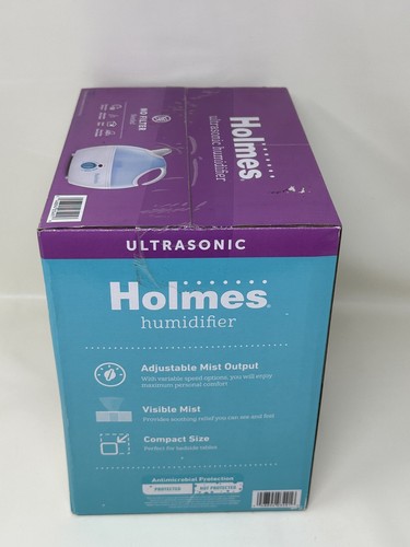 Holmes Ultrasonic Humidifier No Filter Needed 18 Hours Adjustable Mist ...