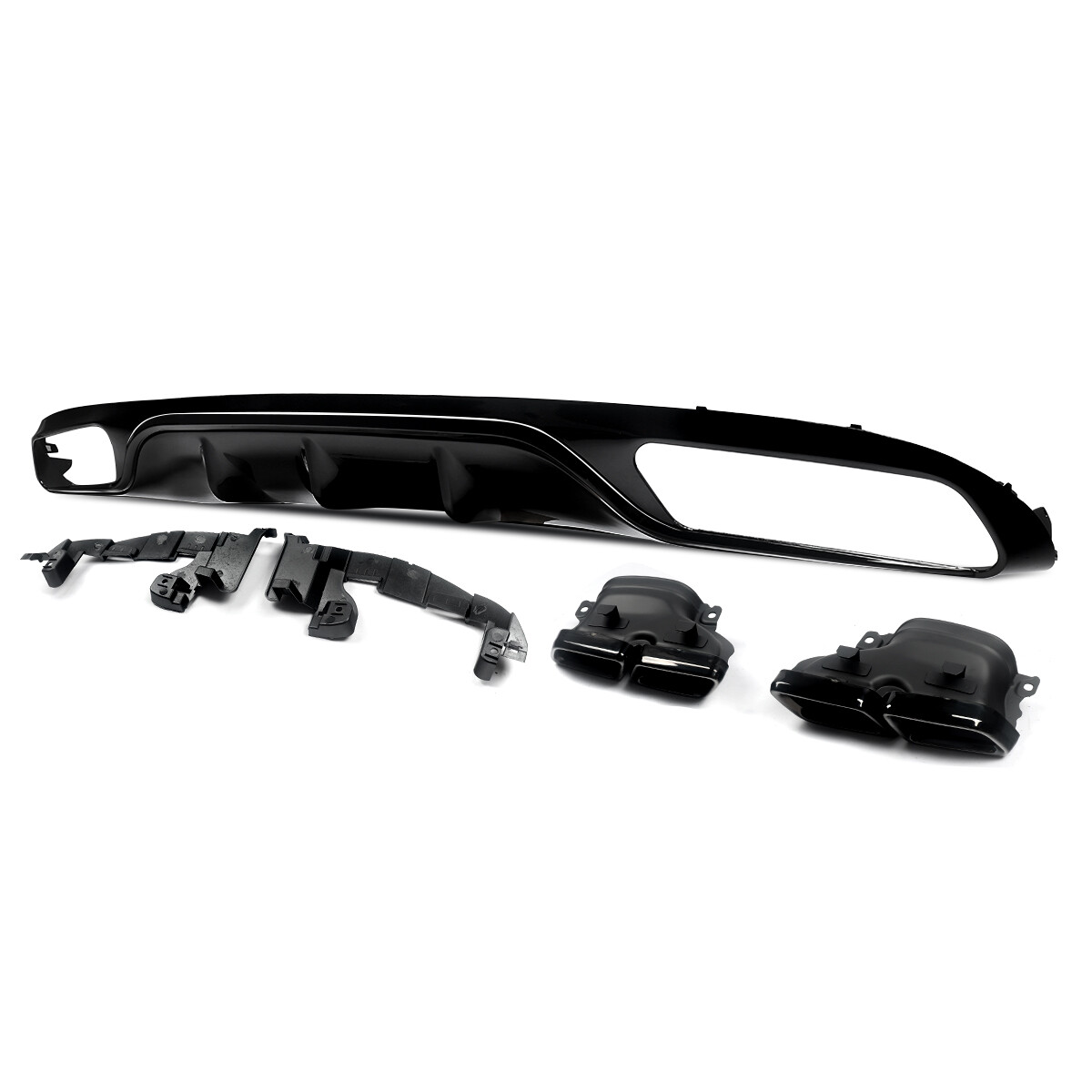 Rear Diffuser Exhaust Tips For 2016-2020 Mercedes-Benz W213 E300 E400 ...