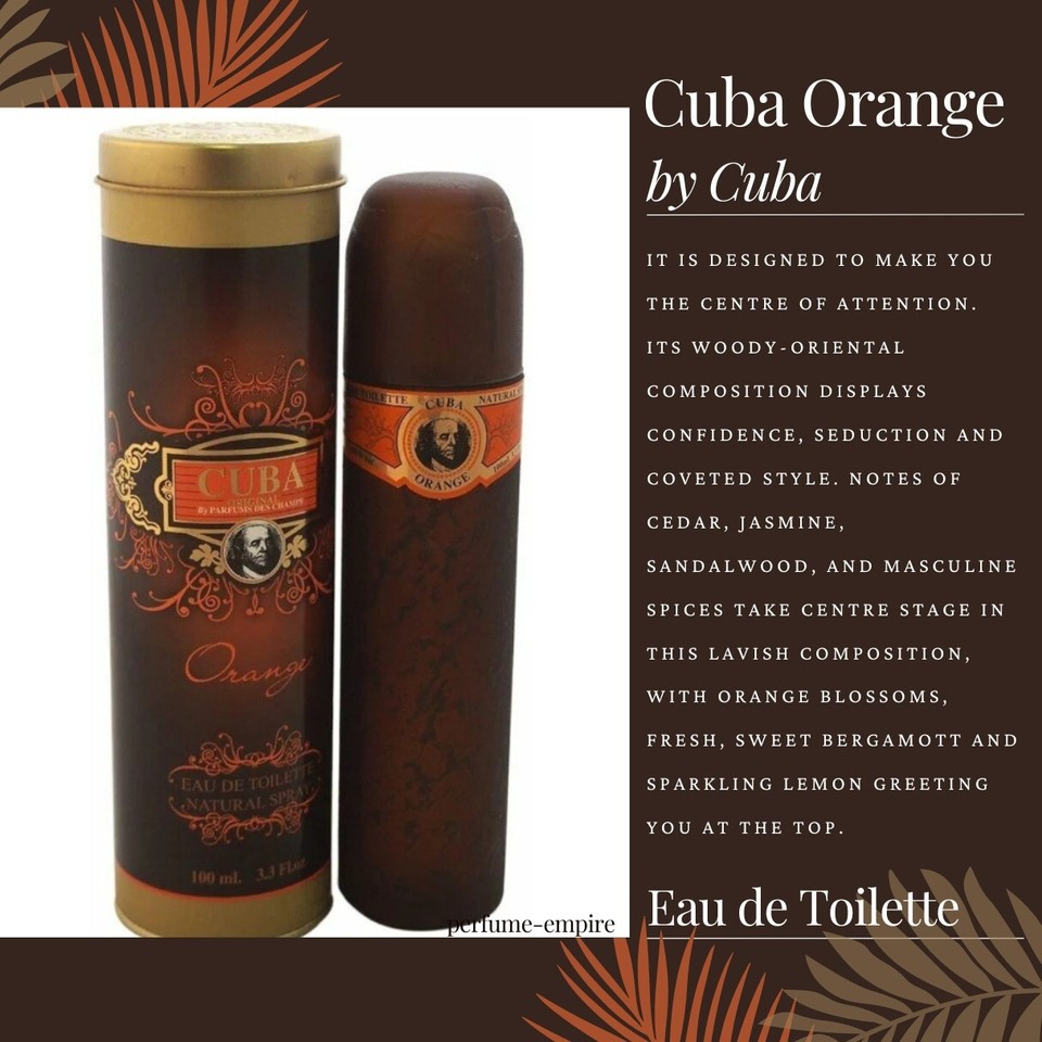 Cuba Orange By Cuba cologne for men EDT 3.3 / 3.4 oz New in Box | eBay