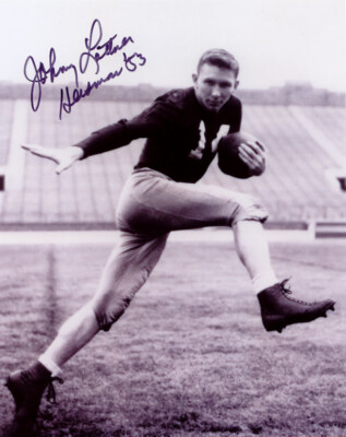 Johnny Lattner Notre Dame Heisman SIGNED 8x10 Photo COA | eBay
