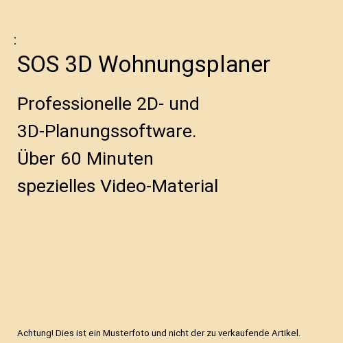 SOS 3D Wohnungsplaner: Professionelle 2D- und 3D-Planungssoftware. Über ...