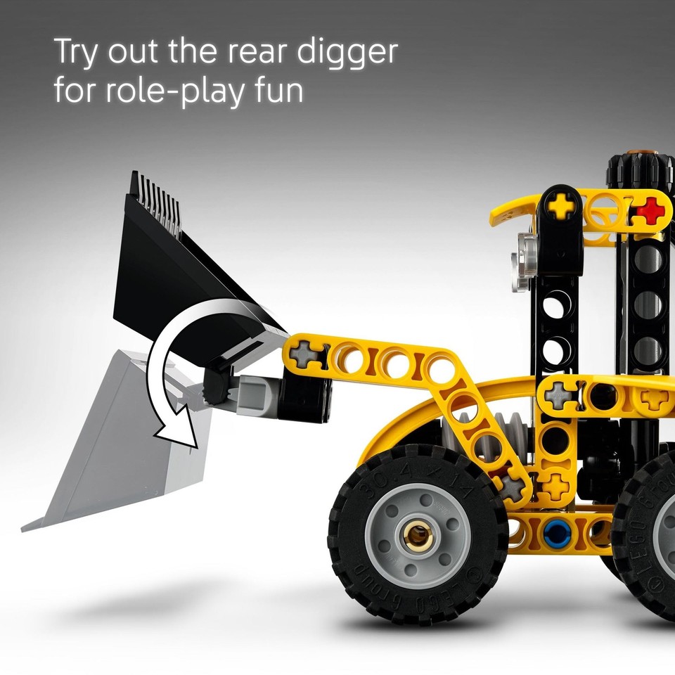 LEGO Technic Backhoe Loader Construction Toy - Building Toy Set for ...