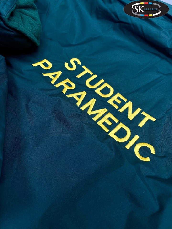 Ambulance Bodywarmer Gilet Bottle Green Printed Medic First Aid Jacket ...