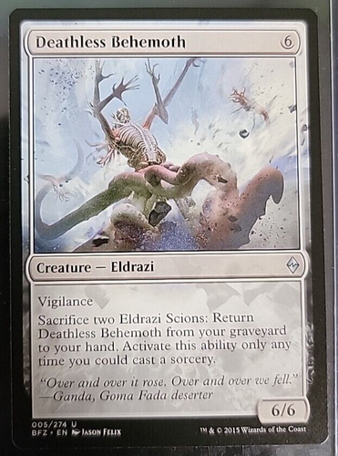 Deathless Behemoth (MTG- Battle for Zendikar) | eBay