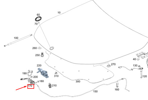 NEW MERCEDES-BENZ GLB X247 ENGINE HOOD LOWER PART LATCH A2478800060 ...