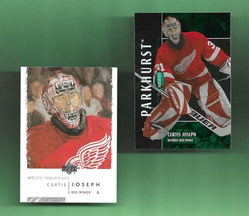 BOTH! CURTIS JOSEPH-DETROIT! 2003 ARTISTIC IMPRESSIONS/2002 PARKHURST ...