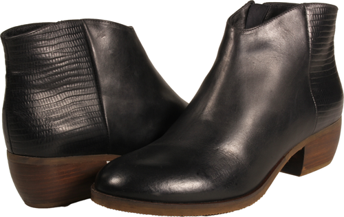 Clarks Mila Myth Womens Heeled Ankle Boot Black Combi Leather US Size ...