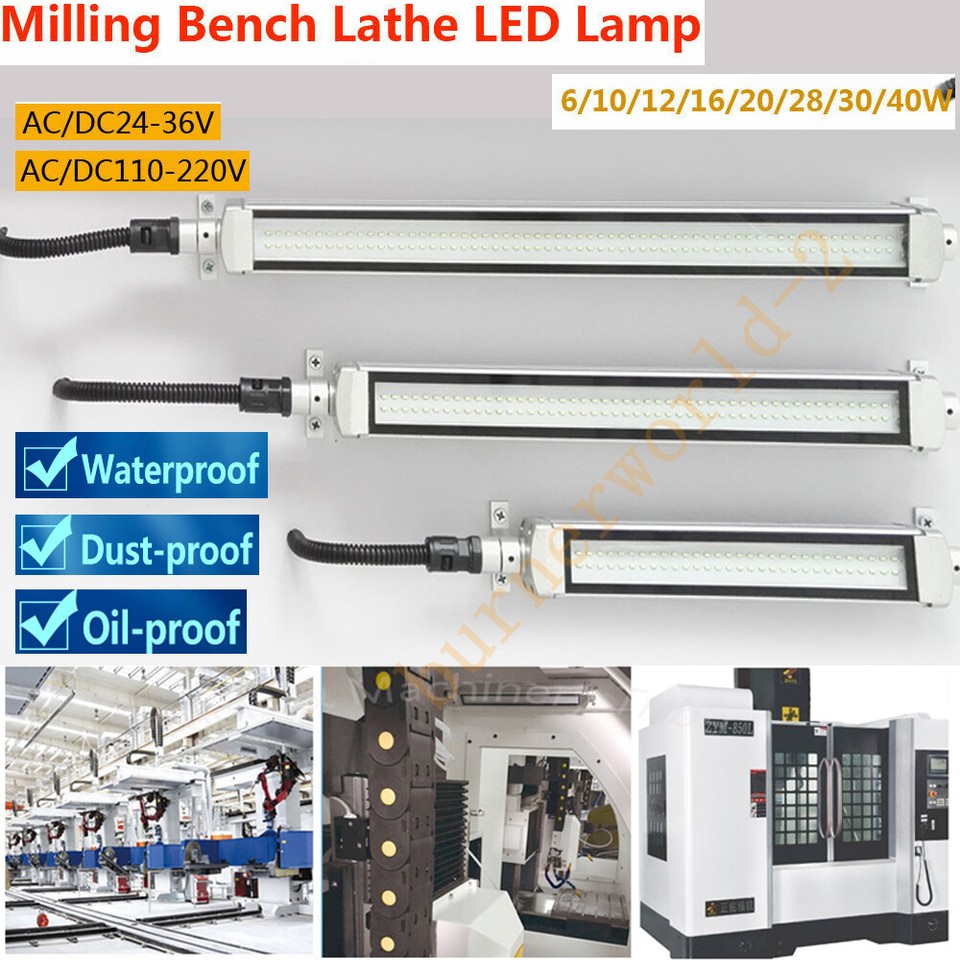 LED Milling CNC Machine Tool Light Workshop Working Lamp Lathe Lamp 6W ...