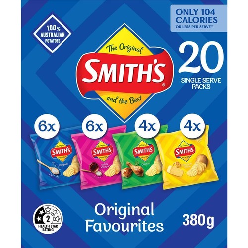 Smiths Potato Chips Original Favourites Multipack Variety 20 Pack | eBay