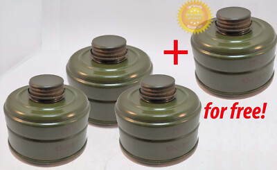 3+1 free Charcoal Filters for Soviet USSR Gas mask GP-5 40mm aluminum ...