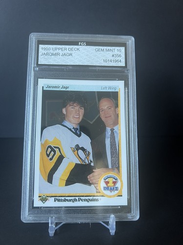 1990 Upper Deck Jaromir Jagr #1 Draft Rookie #356 FGS 10 GEM MINT | eBay