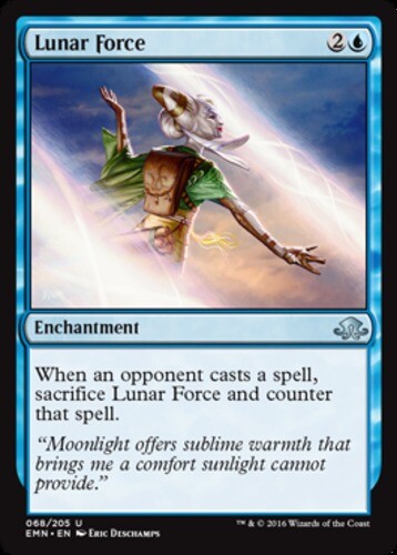 MTG: Lunar Force [Moderately Played] Eldritch Moon Magic the Gathering ...