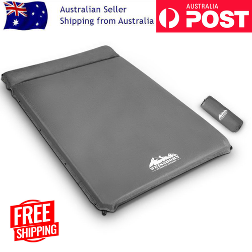 Self Inflating Double Mattress Camping Hiking Inflatable Air Bed ...